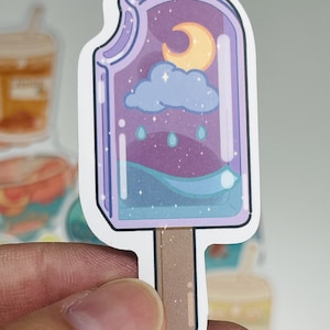 Cute AESTHETIC Drink Sticker, Japanese & Korean Style Pack, Floral ...