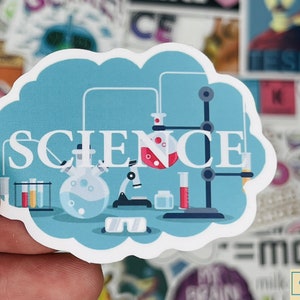 SCIENCE Stickers,laboratory Science Chemistry Sticker, Physics Biology ...