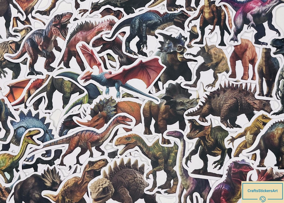 Dinosaur Stickers, Vinyl Stickers, 10-50 Pcs Random Pack, FREE Shipping ...