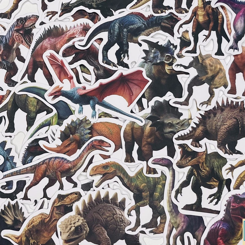 Dinosaur Stickers - Etsy