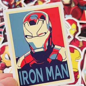 Marvel Avengers Stickers, Iron Man, Vinyl Stickers, 10-50 Pcs Random ...