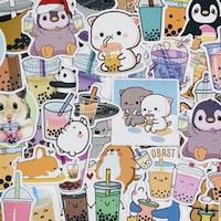 Boba Bear Sticker – Cute Waterproof Kawaii Vinyl Decal - Etsy