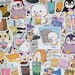 Boba Milk Tea Cat Sticker, Cute Brown Sugar Bubble Tea Sticker for Cat ...