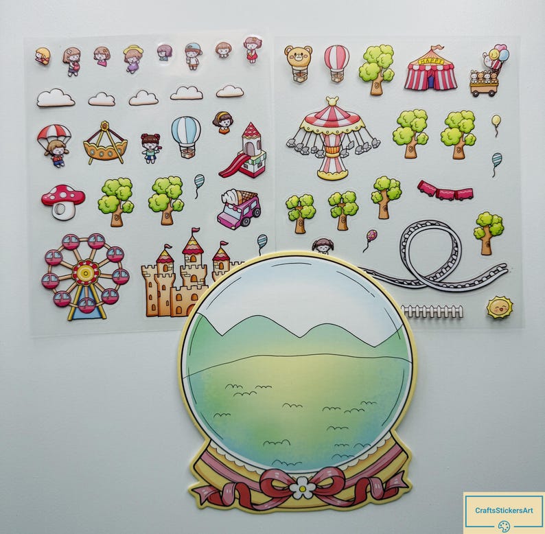 DIY 3D House Stickers, Fun DIY Stickers Scene Make Your Own Warm Home ...