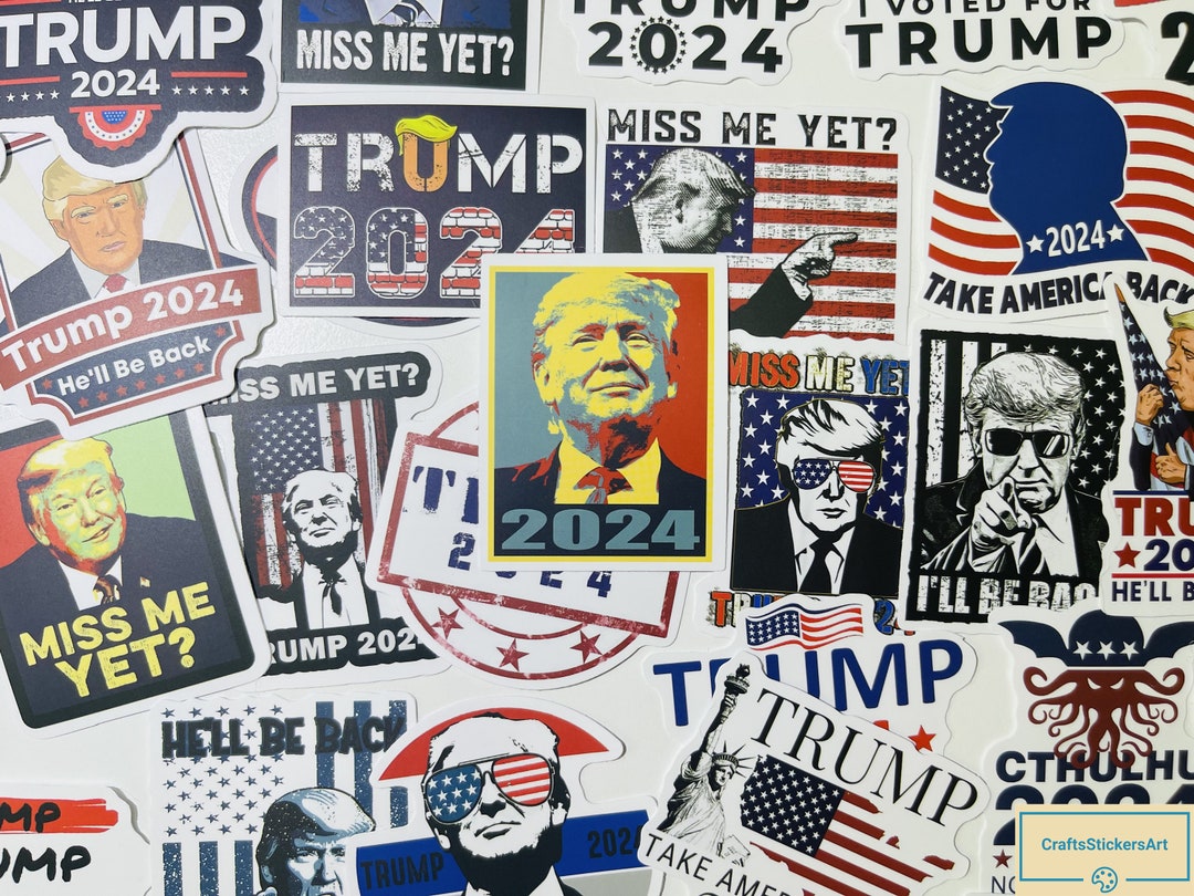 TRUMP 2024 Stickers, Kawaii Sticker, Laptop Stickers, Kids Sticks Kids ...