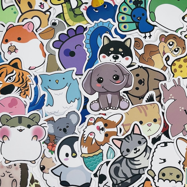 Animal Stickers for Kids - Etsy
