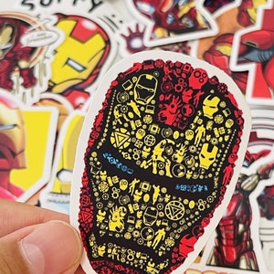 Marvel Avengers Stickers, Iron Man, Vinyl Stickers, 10-50 Pcs Random ...