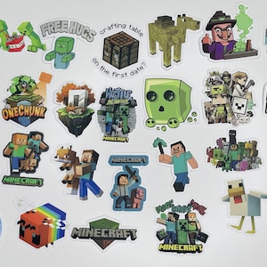 Minecraft Stickers, Vinyl Stickers, 10-50 Pcs Random Pack, FREE ...