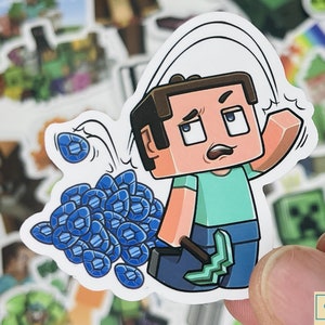 Minecraft Stickers, Vinyl Stickers, 10-50 Pcs Random Pack, FREE ...