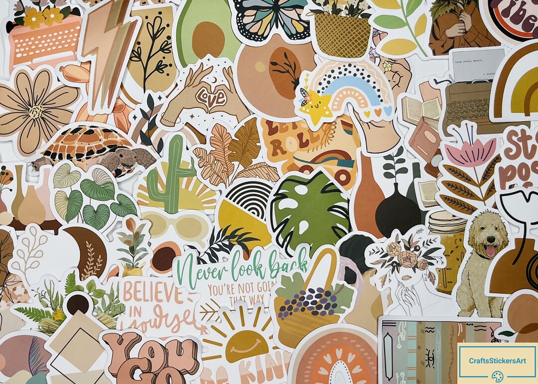 Aesthetic Stickers Pack, Mystery Sticker Pack, Water Bottle Stickers ...