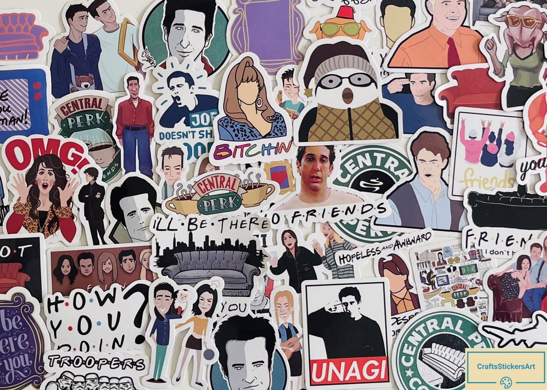 Friends Stickers, Vinyl Stickers, 10-50 Pcs Random Pack, FREE Shipping ...
