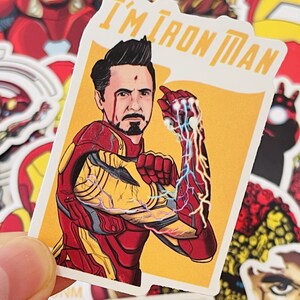 Marvel Avengers Stickers, Iron Man, Vinyl Stickers, 10-50 Pcs Random ...