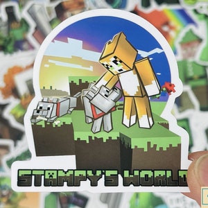 Minecraft Stickers, Vinyl Stickers, 10-50 Pcs Random Pack, FREE ...