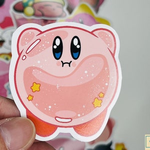 KIRBY Stickers, Gamer Stickers, Vinyl Stickers, 10-50 Pcs Random Pack ...