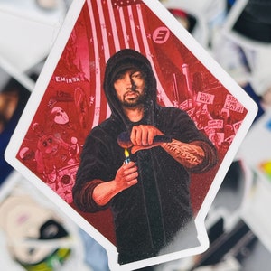 Eminem Rapper Stickers, Vinyl Stickers, 10-50 Pcs Random Pack, FREE ...