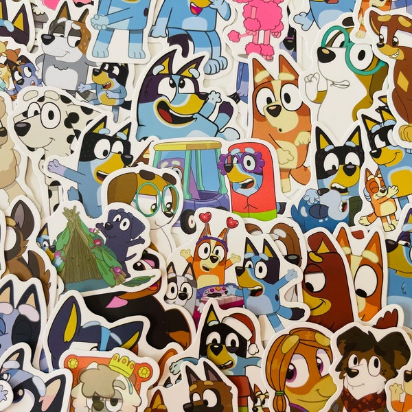 Bluey Stickers - Etsy
