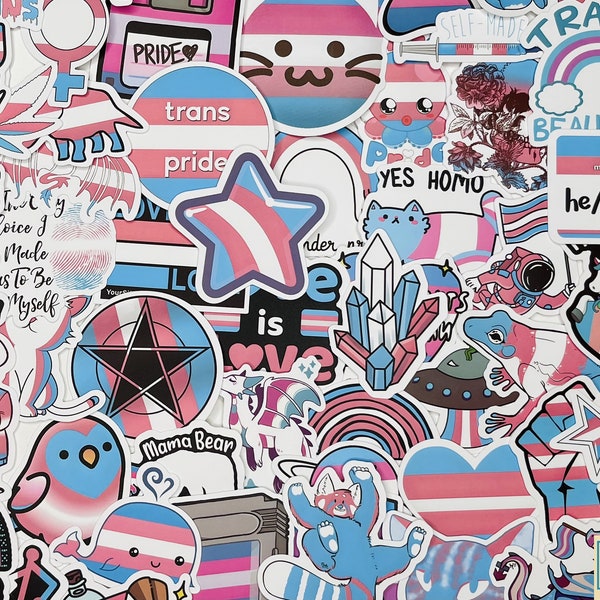Transgender Pride Flag Stickers - Etsy
