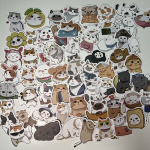 CAT Stickers Vinyl Stickers 10-50 Pcs Random Pack FREE - Etsy
