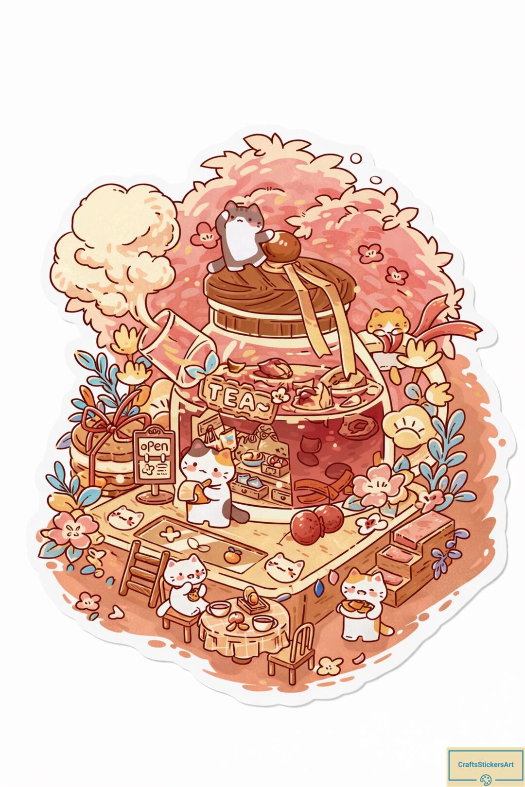 DIY 3D House Stickers, Fun DIY Stickers Scene Make Your Own Warm Home ...