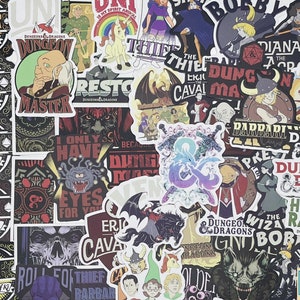 D&D Vinyl Stickers, Dungeons-dragons Game Random Pack, 10-100 Pcs ...