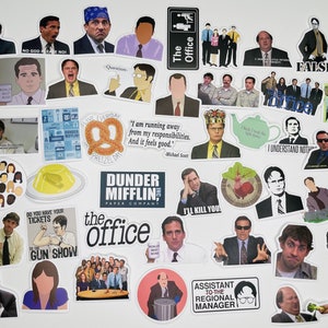 THE OFFICE Stickers, Michael Scott, Dwight Schrute, Dunder Mifflin ...