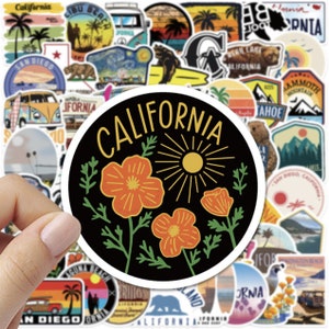 California Sticker Stickers Bicycle Skateboard vinyl - Etsy