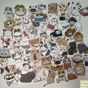 CAT Stickers, Vinyl Stickers, 10-50 Pcs Random Pack, FREE Shipping ...