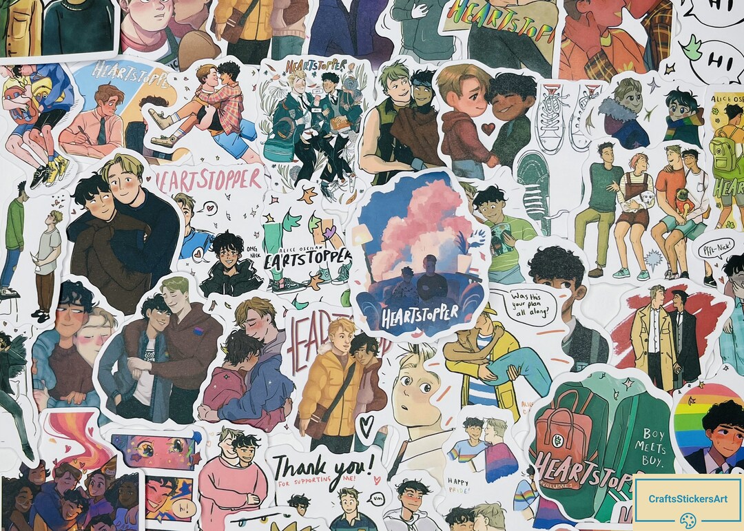 HEARTSTOPPER Stickers, Vinyl Stickers, 10-50 Pcs Random Pack, FREE ...