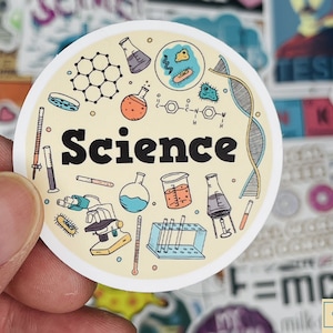 SCIENCE Stickers,laboratory Science Chemistry Sticker, Physics Biology ...