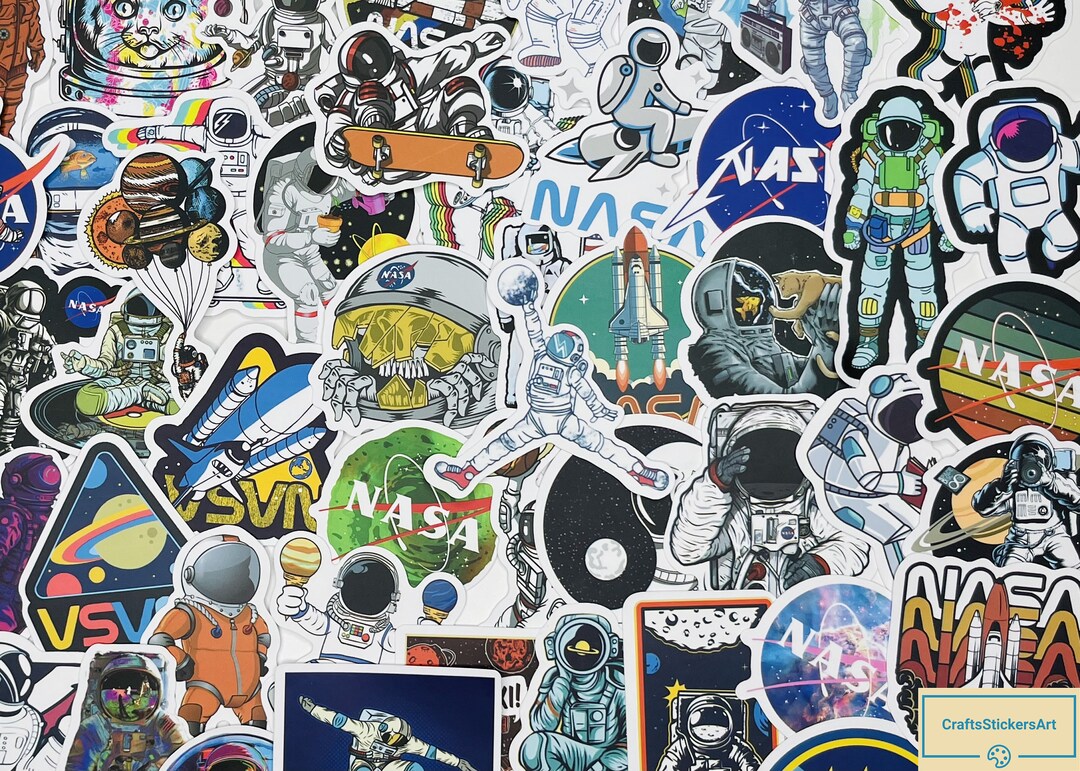 ASTRONAUT Stickers, Space Stickers, NASA Stickers 10-50 Pcs Random Pack ...