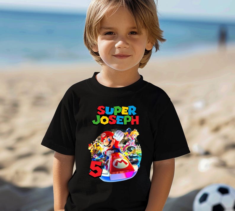 Personalized Super Mario Birthday Shirt | Custom Mario Bros Party ...