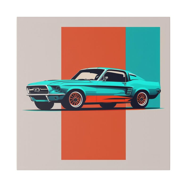 1967 Mustang | Wall Decor | Artwork - Etsy