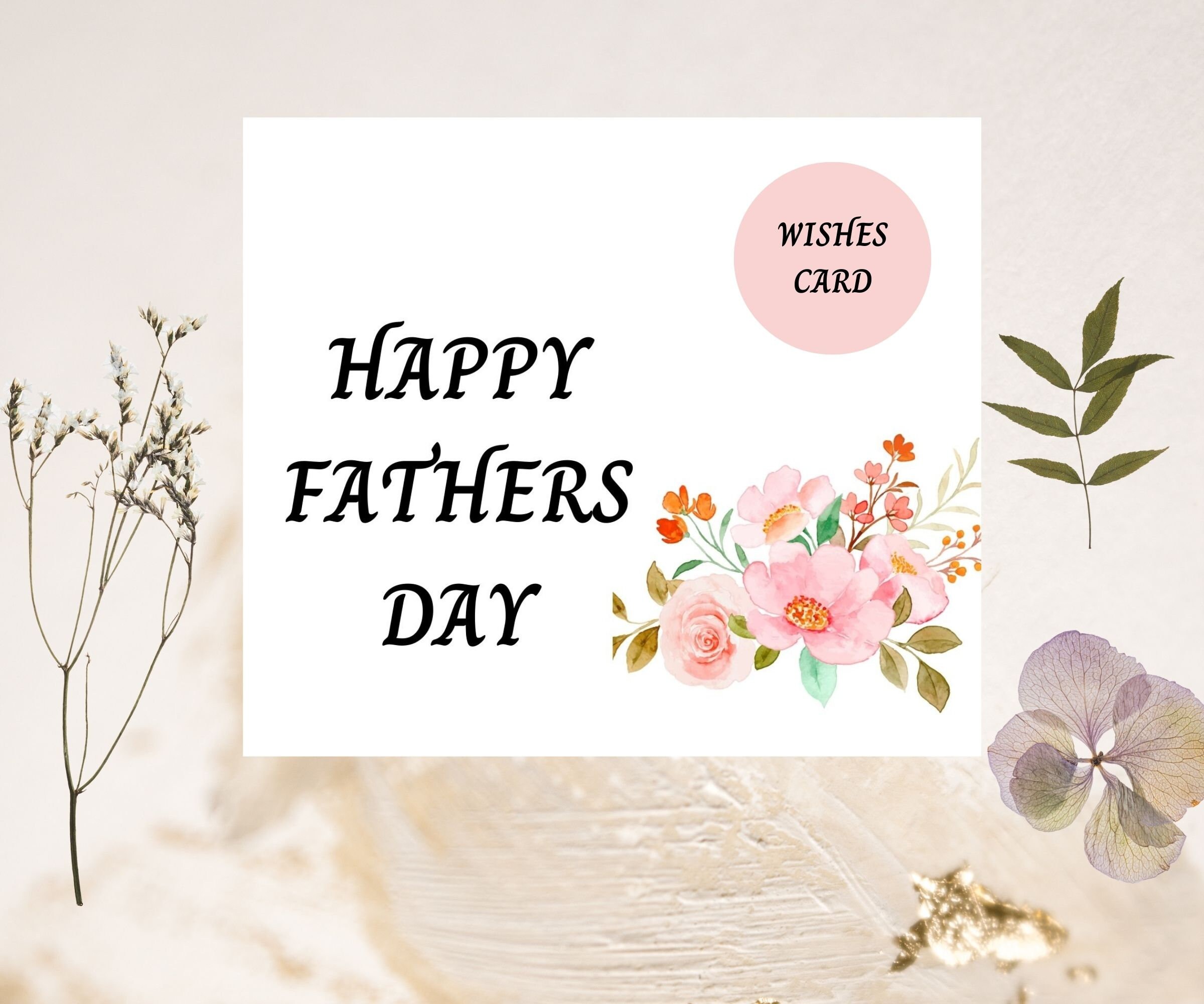 Printable Greeting Card, Greeting Card Wishes, Father's Day Greeting ...
