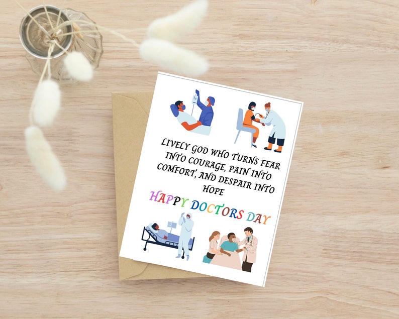 Express Gratitude on Doctors Day, Printable Card for All the ...