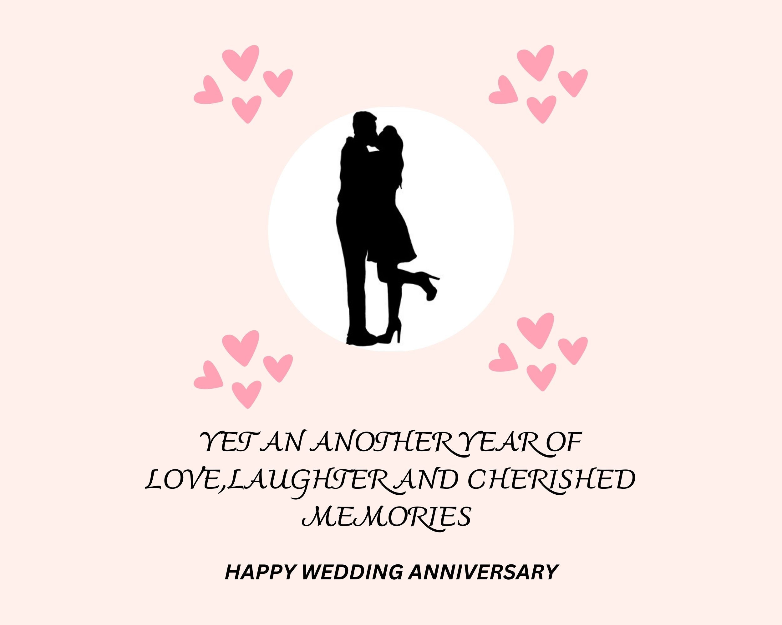 Happy Wedding Anniversary, Printable Wedding Anniversary Card ...