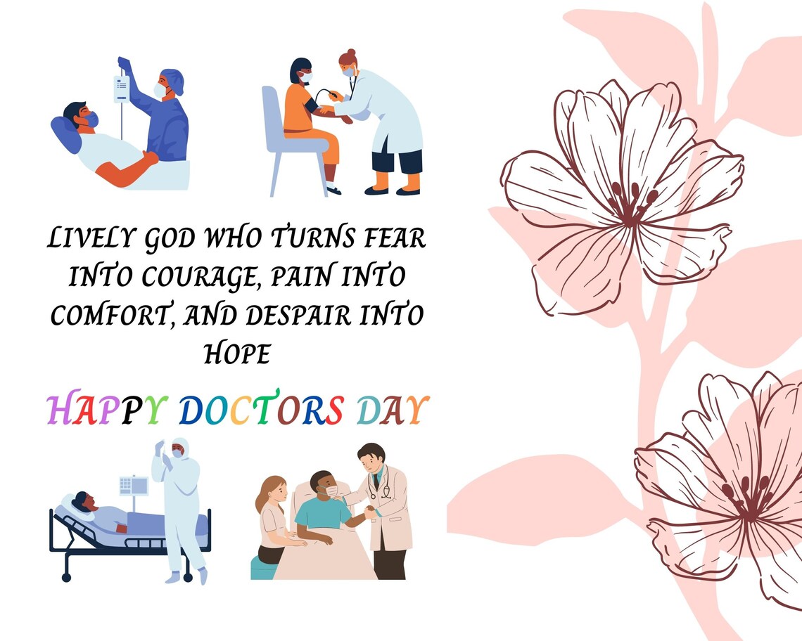 Express Gratitude on Doctors Day, Printable Card for All the ...