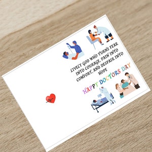Express Gratitude on Doctors Day, Printable Card for All the ...
