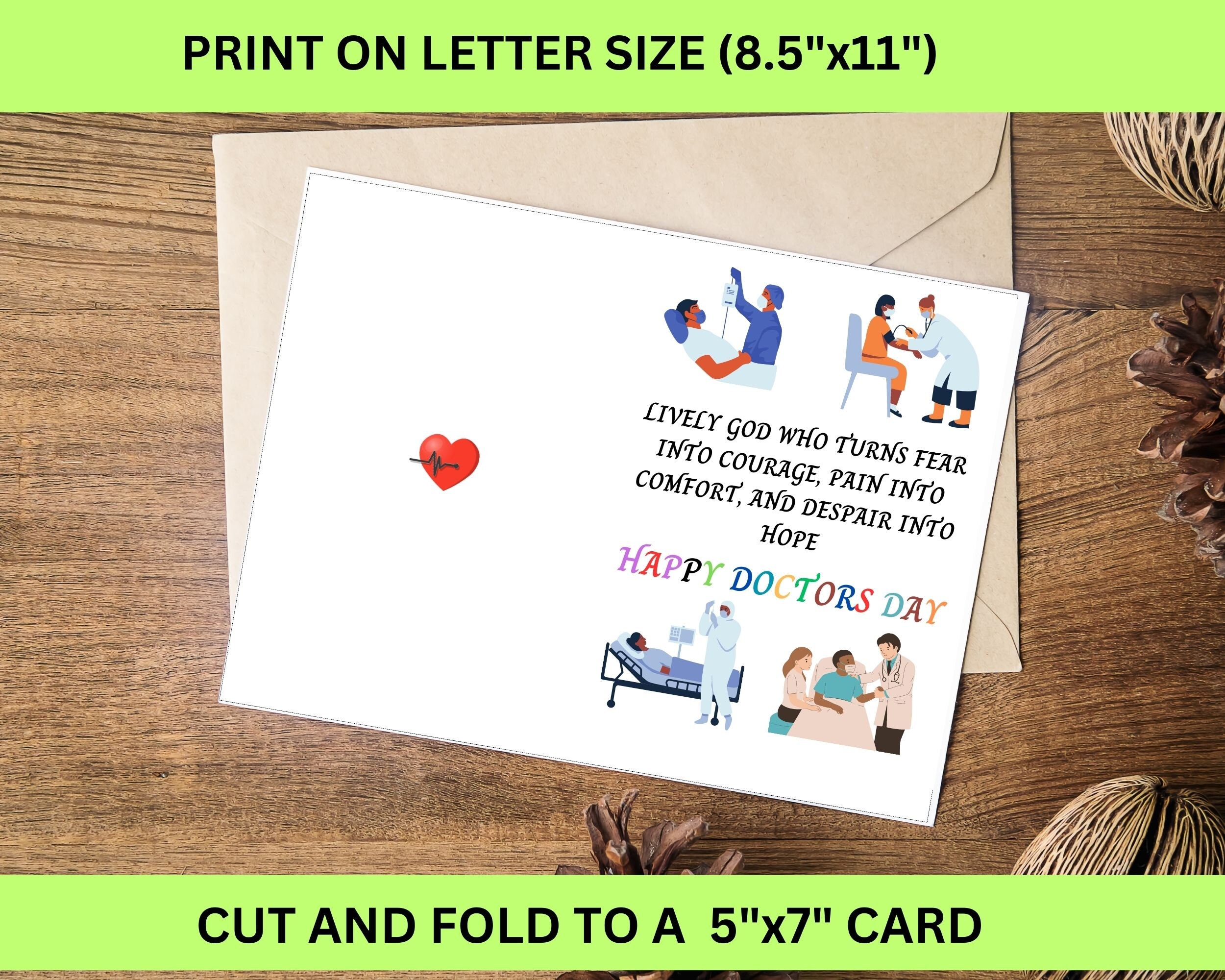 Express Gratitude on Doctors Day, Printable Card for All the ...