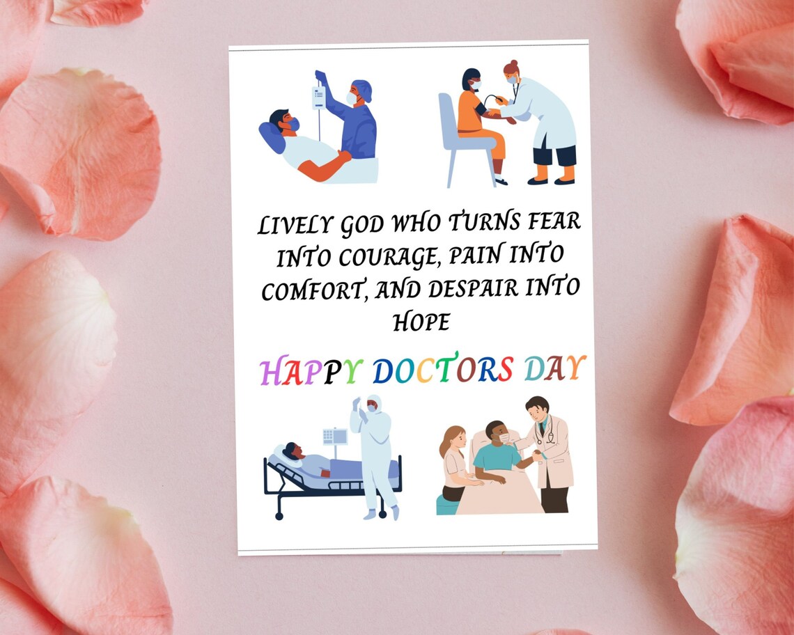 Express Gratitude on Doctors Day, Printable Card for All the ...