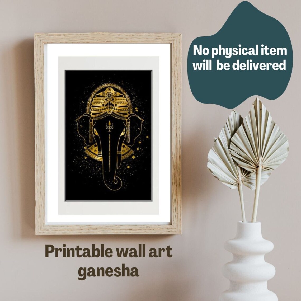 Printable Wall Art Ganesha - Etsy