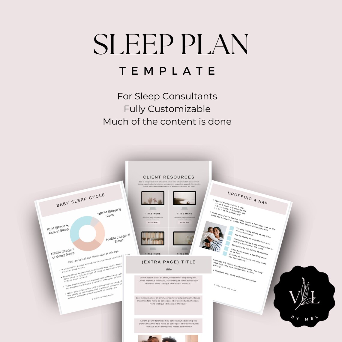 Sleep Plan Template, Sleep Consultant Plan, Baby Sleep Plan, Sleep ...