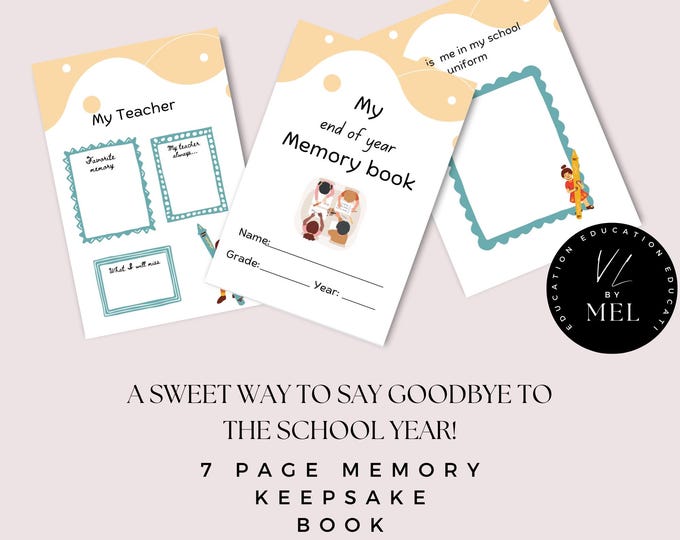 End of the Year Memory Book for Preschool, Kindergarten | Printable End ...