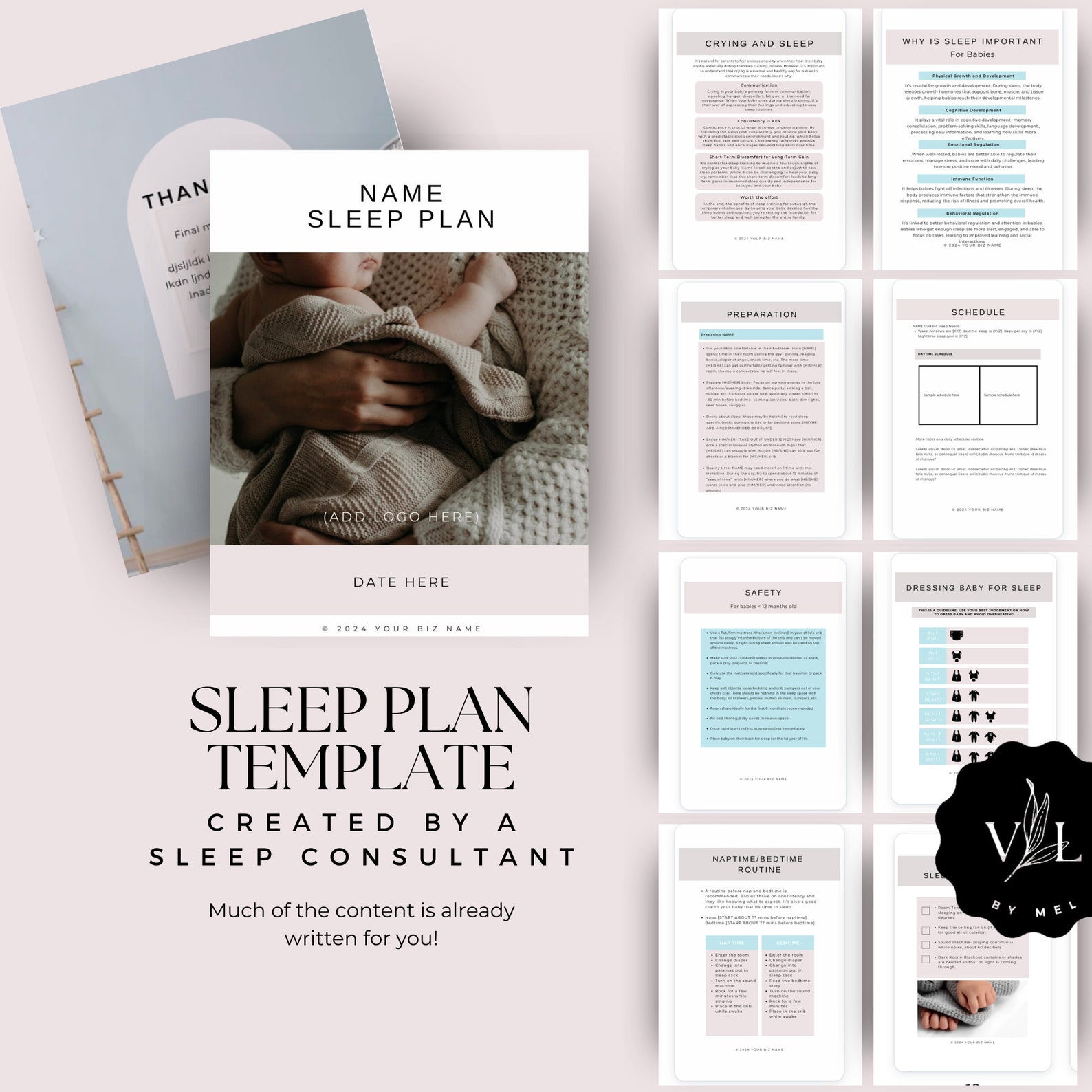 Sleep Plan Template, Sleep Consultant Plan, Baby Sleep Plan, Sleep ...