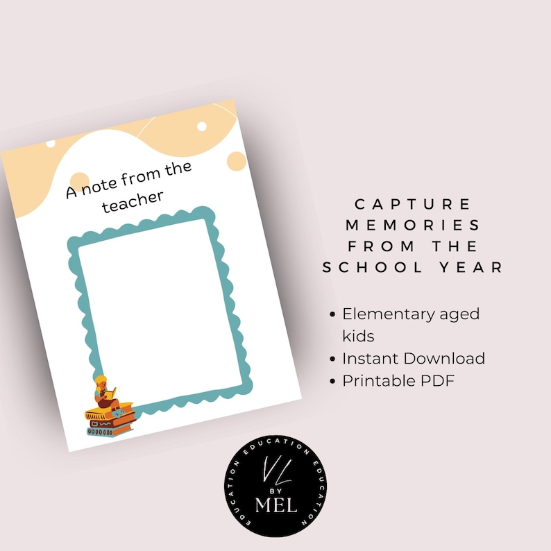 My End of Year Memory Book | Printable School Memory Journal for Kids ...
