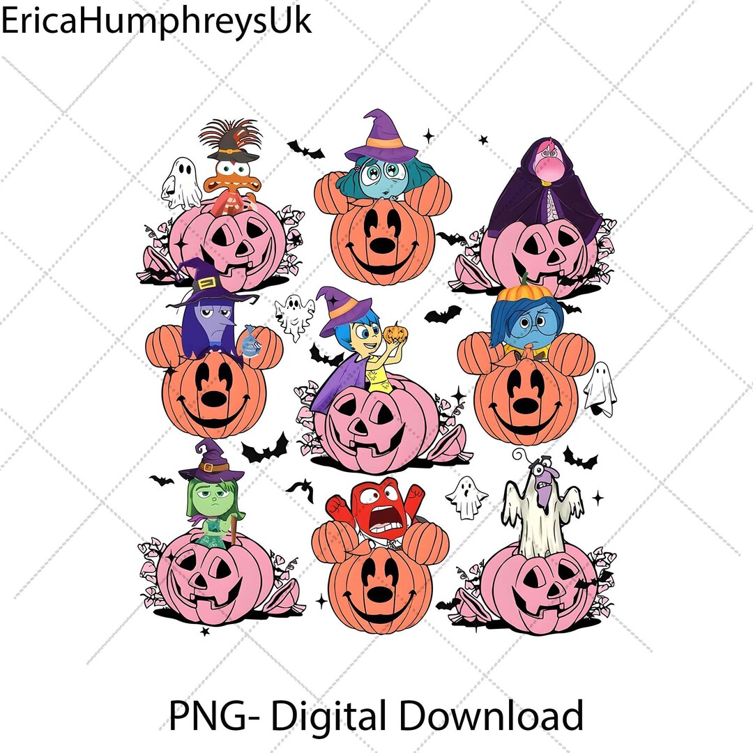 Inside Out Halloween Png, Inside Out 2 Png, Halloween Family Trip ...