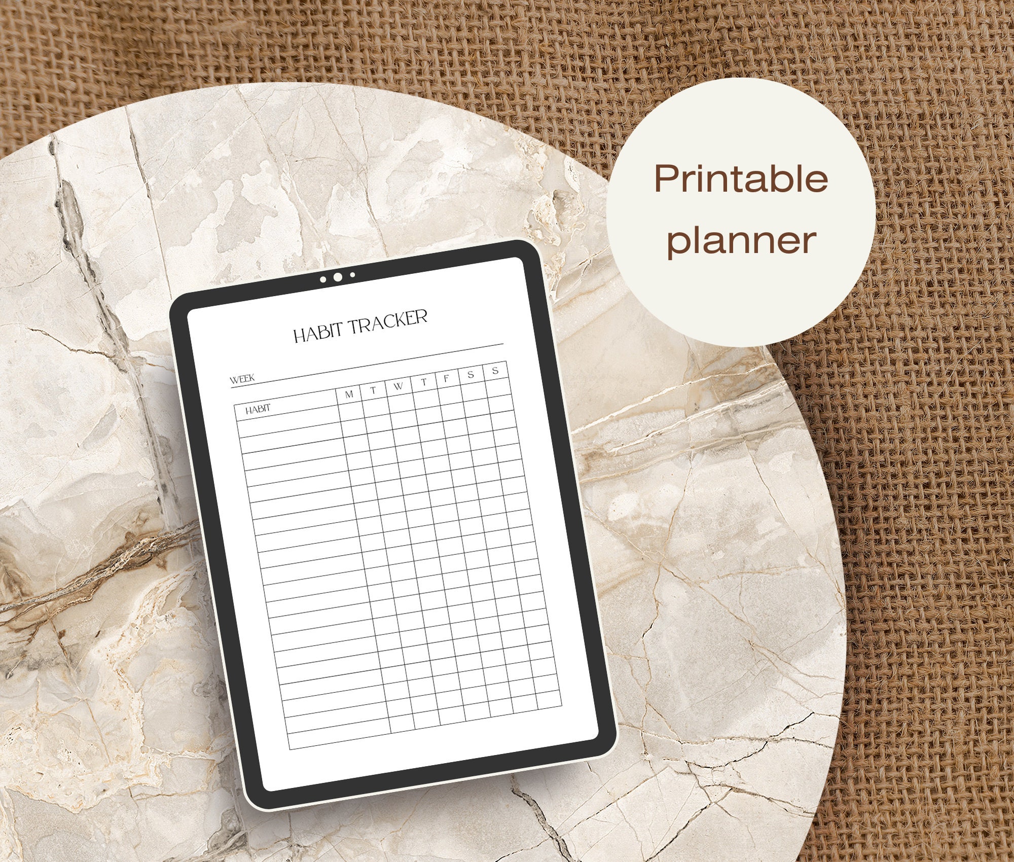 Habit Tracker Printable Habit Tracker Digital Yearly, Monthly, Weekly ...