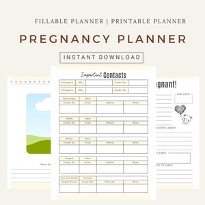 The Ultimate Pregnancy Journal, Printable Pregnancy Journal, Pregnancy ...