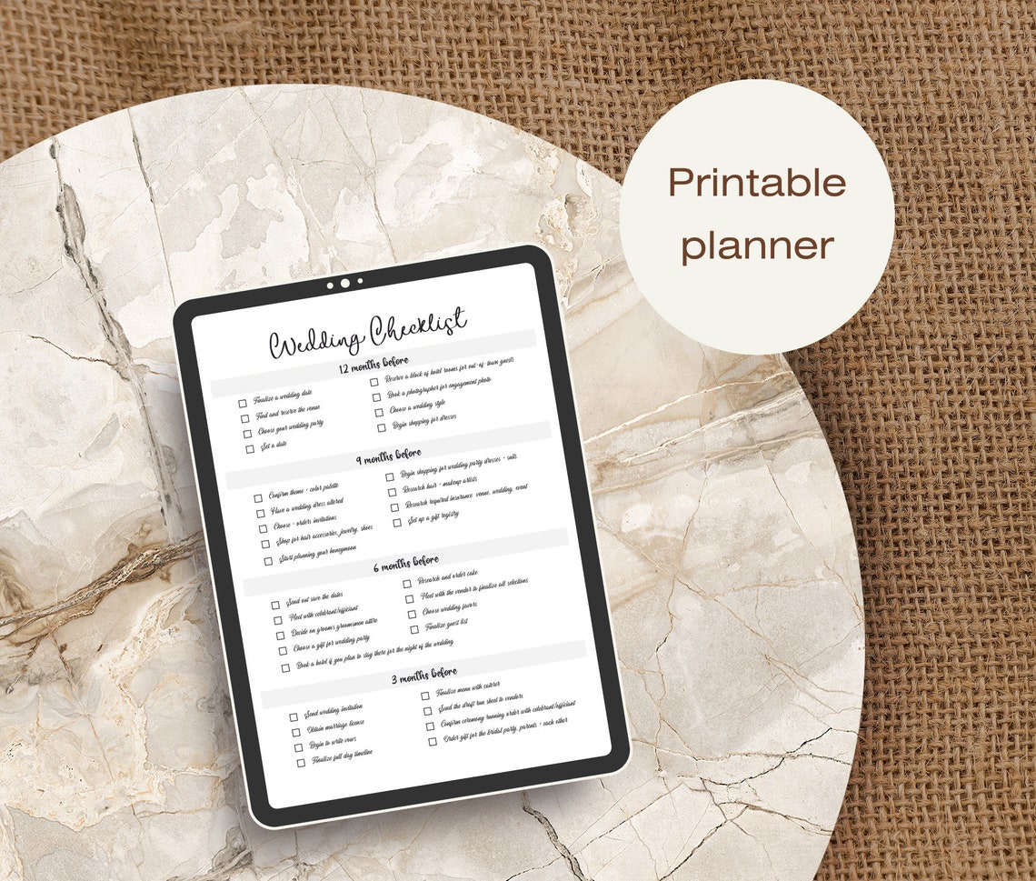 Wedding Planner Printable Printable Wedding Planner Pages Wedding Plan ...