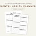 Mental Health Journal, Printable Mental Health Planner, Anxiety Mood ...