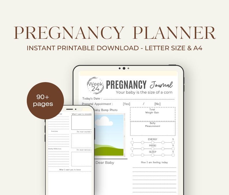 The Ultimate Pregnancy Journal, Printable Pregnancy Journal, Pregnancy ...